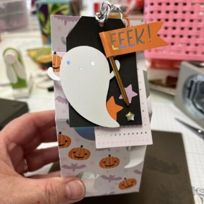 A Kit & a Fun Fold Closeup - Dazzled By Stamping